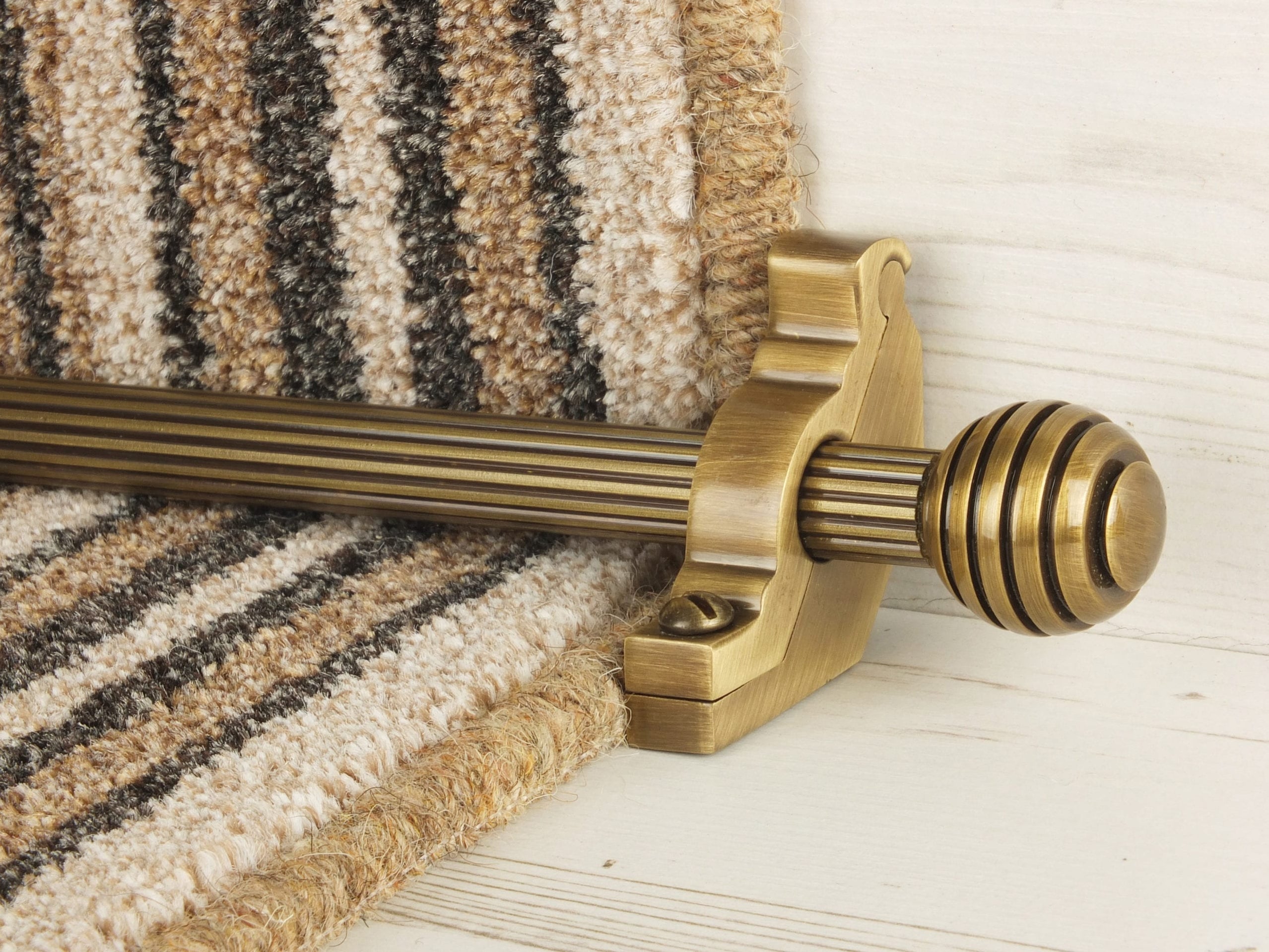 Sphere - Antique Brass Stair Rods | Carpet Rods | Custom Made & Delivered Direct — Carpet Runners