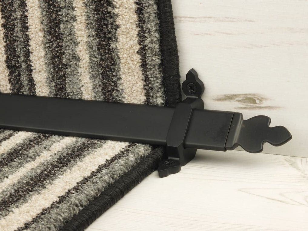 Beaumont - Black Stair Rods | Flat Faced Runner Rods | Order Now ...
