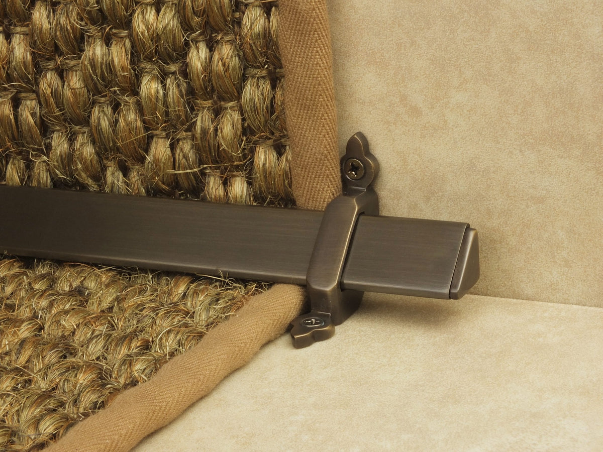 Vue - Antique Bronze Stair Rods | Triangular Carpet Rods | 10 Finishes ...