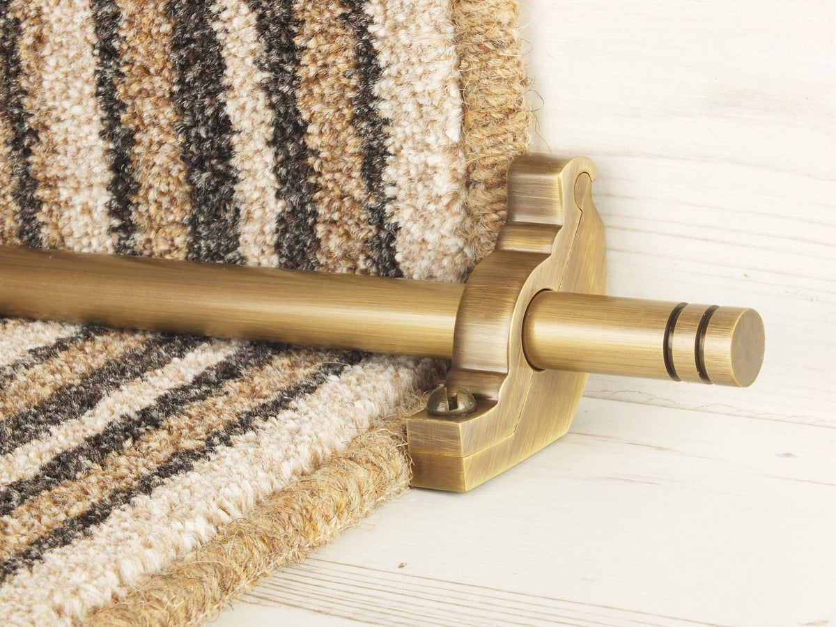 Woburn - Antique Brass Stair Rods | Solid Brass Stair Rods | Great ...