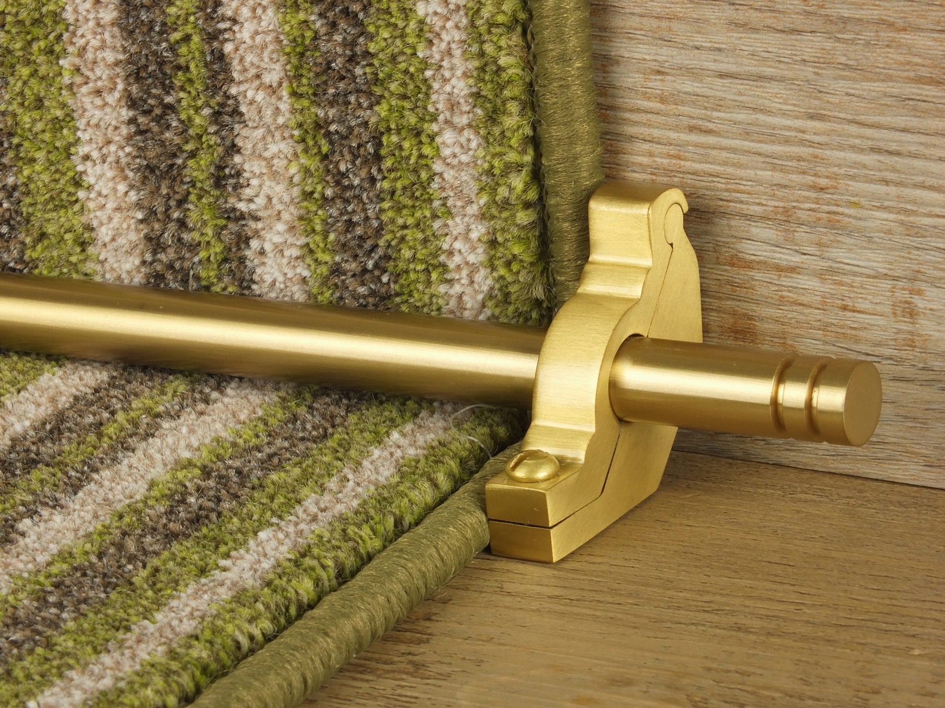 Woburn - Satin Brass Stair Rods | Solid Brass Stair Rods | Great ...