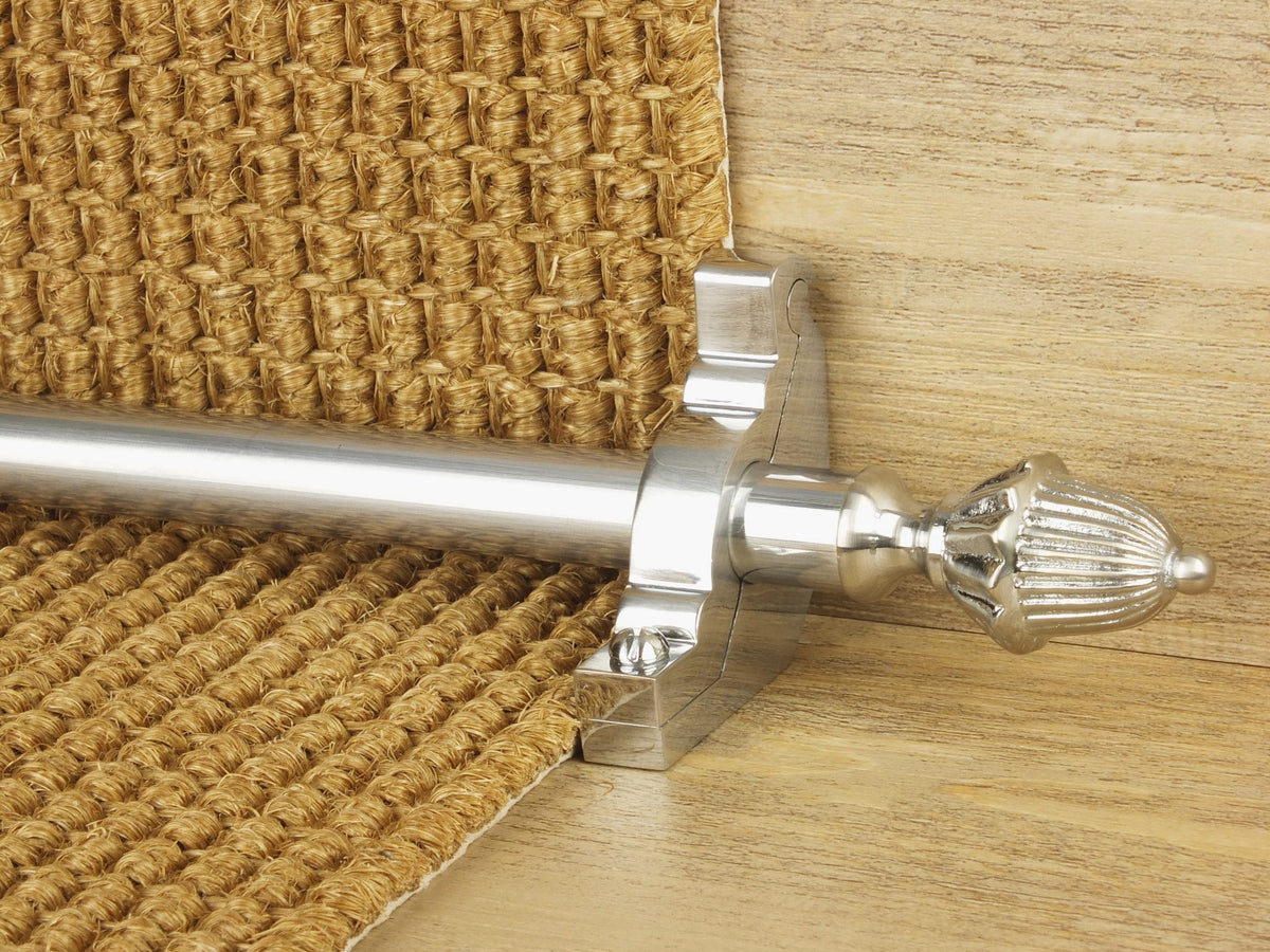 Dubai - Brushed Chrome Stair Rods | Carpet Rods for Wide Runners | Buy ...