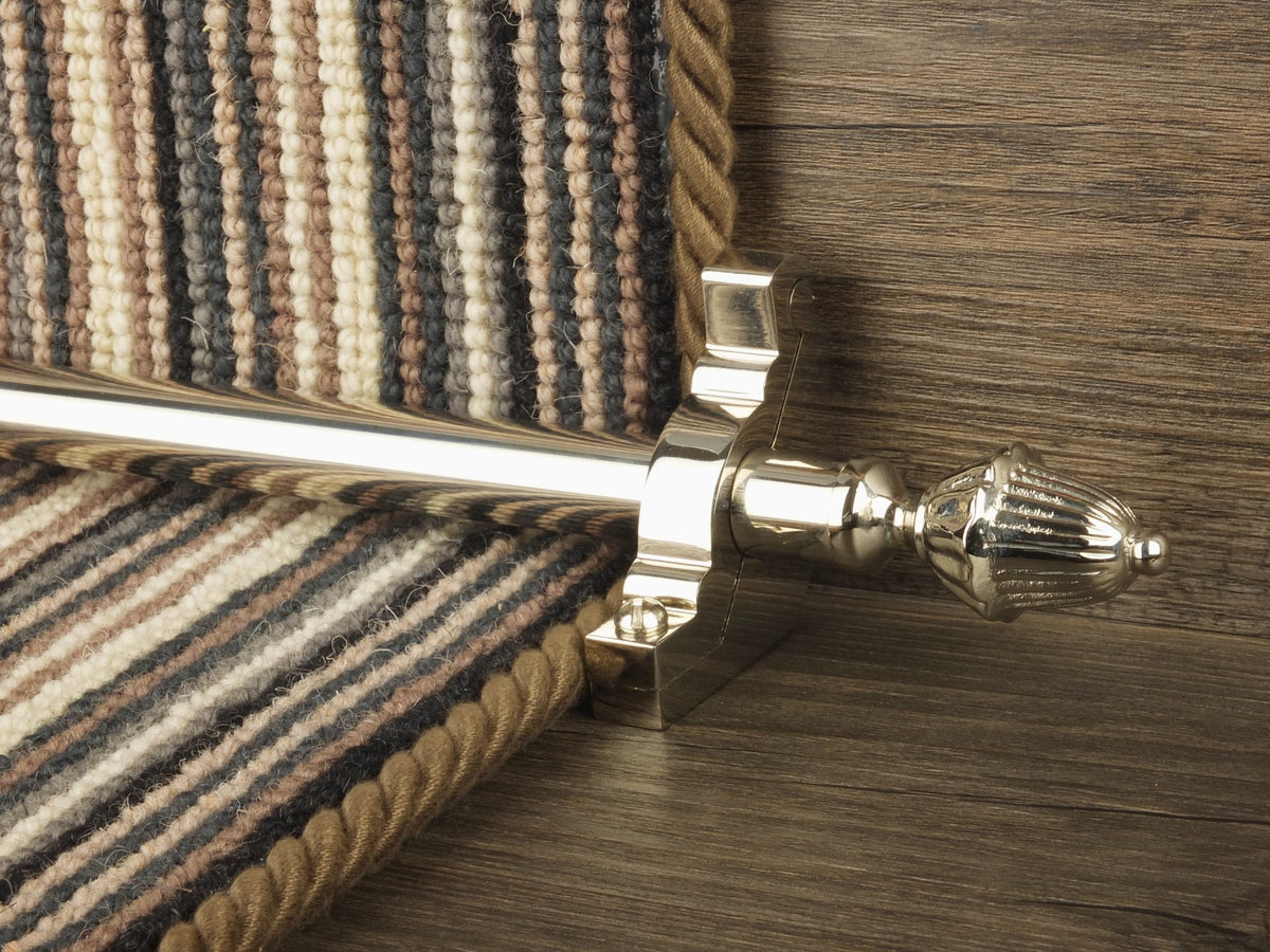 Dubai - Polished Nickel Stair Rods | Carpet Rods for Wide Runners | Buy ...