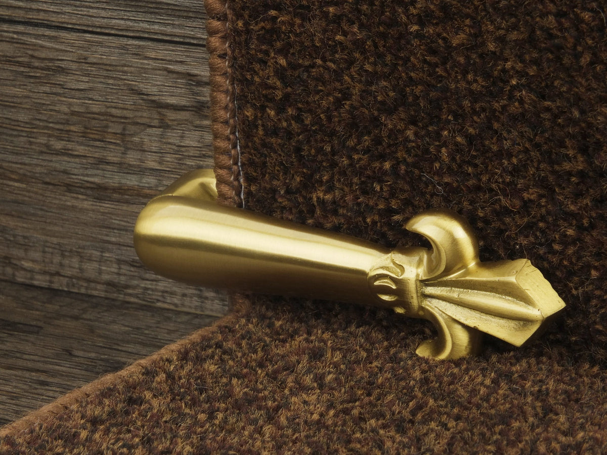 Satin Brass Stair Carpet Clips, Stair Rods for Runners | Browse & Shop ...
