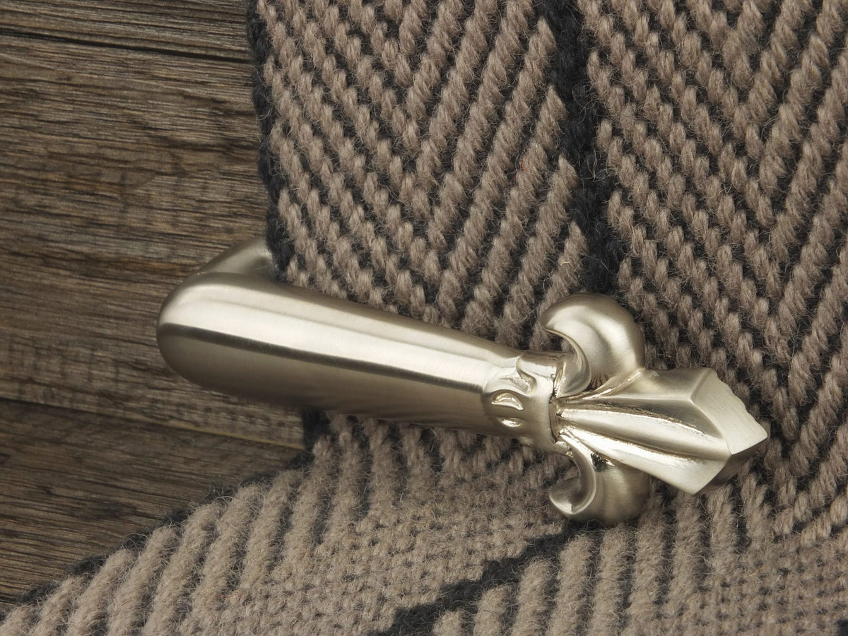 Satin Nickel Stair Carpet Clips, Stair Rods for Runners | Browse & Shop ...