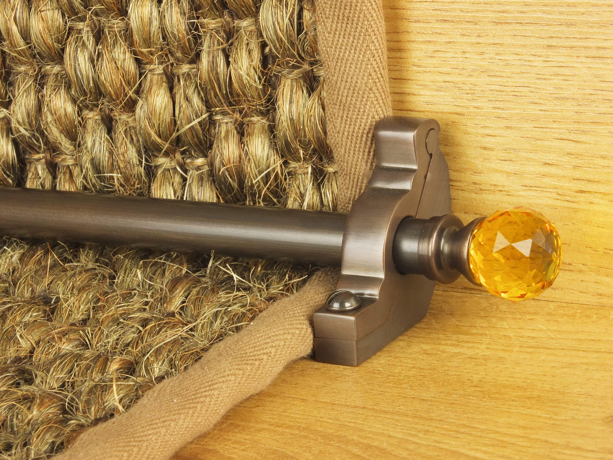 Crystal Amber - Antique Bronze Stair Rods | Runner Carpet Rods | Buy ...
