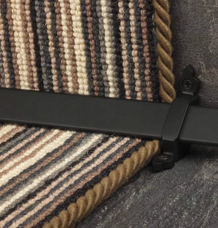 Triangular Stair Rod Brackets Black | Pairs of Rod Eyes | Shop Now ...