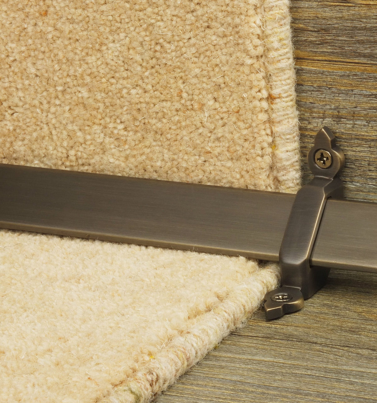 Antique Bronze Triangular Stair Rod Brackets | Pairs of Rod Eyes | Shop ...