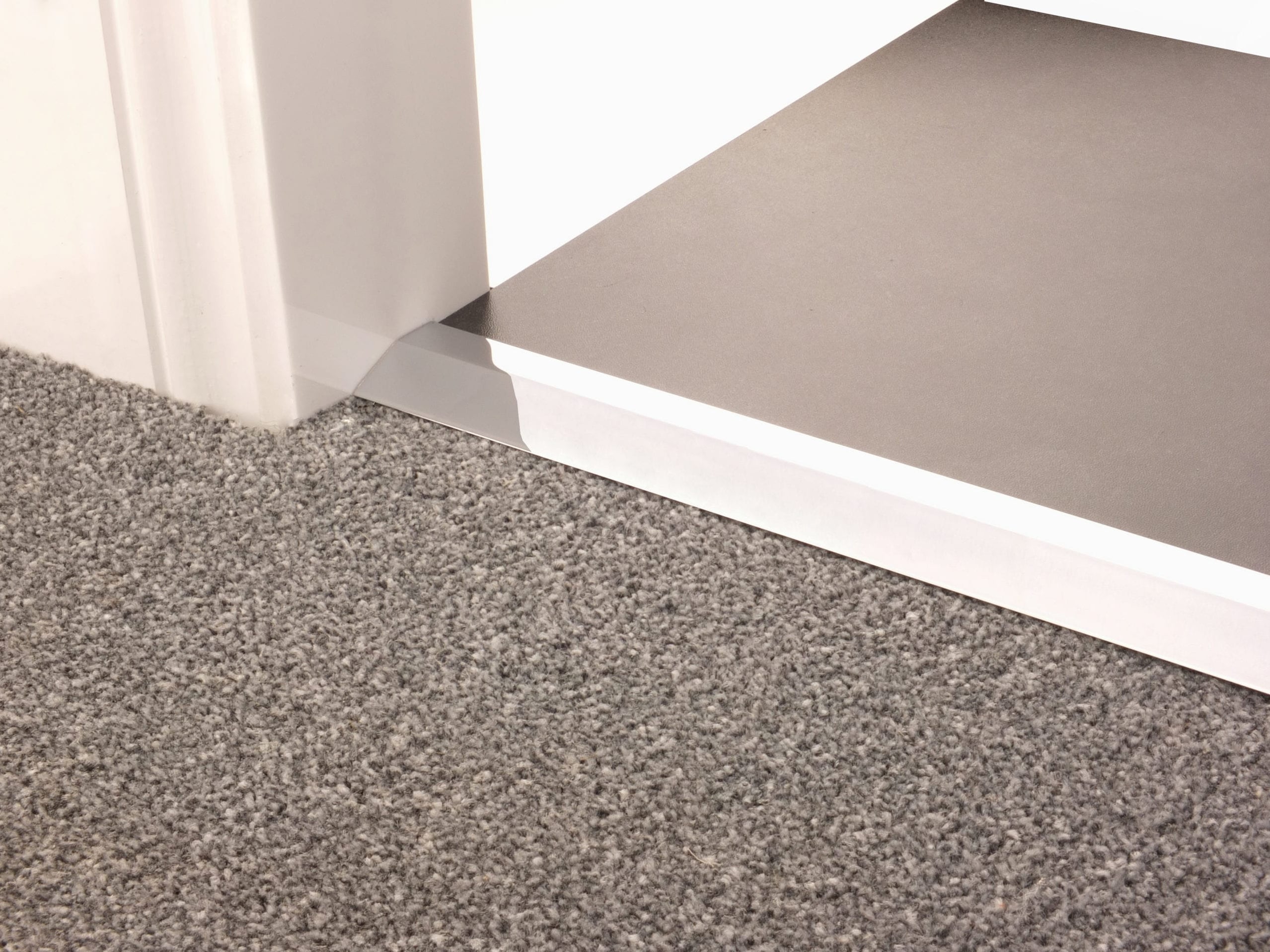 Carpet to Tile Transition Different Heights Chrome | Carpet Ramps ...