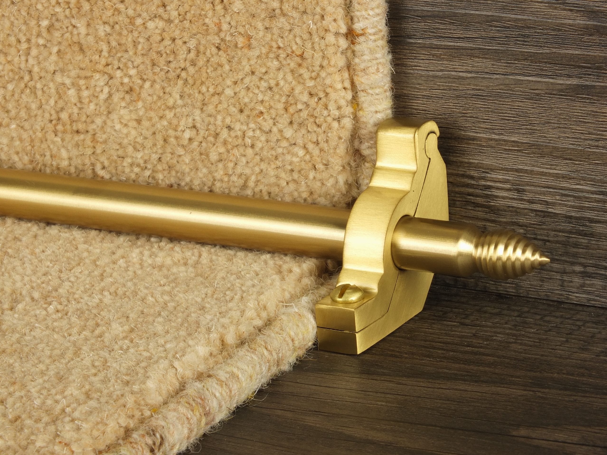 Chatsworth - Satin Brass Stair Rods | Carpet Rod | Request a Free ...