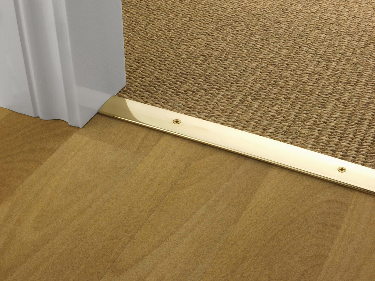 Carpet Bar - Premier Cover - Polished Brass | Carpet Trim for All ...