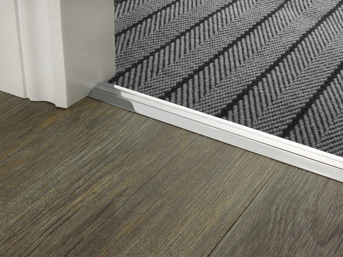 Carpet Door Plates - Premier Posh - Chrome | Best Door Thresholds ...