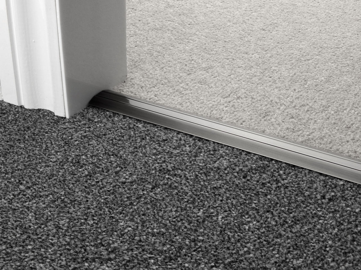 Carpet Door Plates - Premier Posh - Pewter | Best Door Thresholds ...