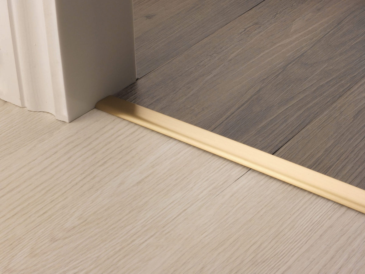 Premier Floating Vinyl Edge - Satin Brass | Joins Vinyl Flooring | Shop ...