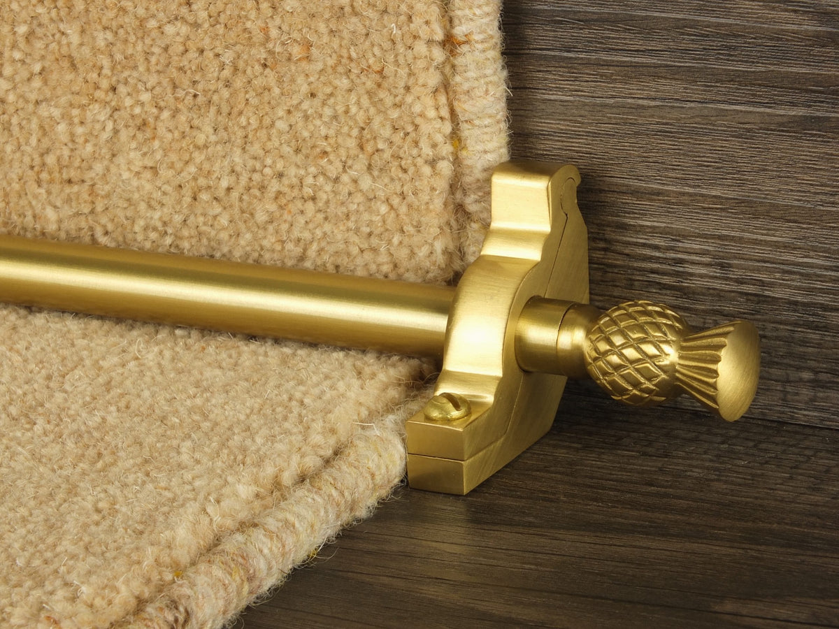 Stair Rod Arran - Satin Brass | Quality Carpet Runner Bars | Shop ...