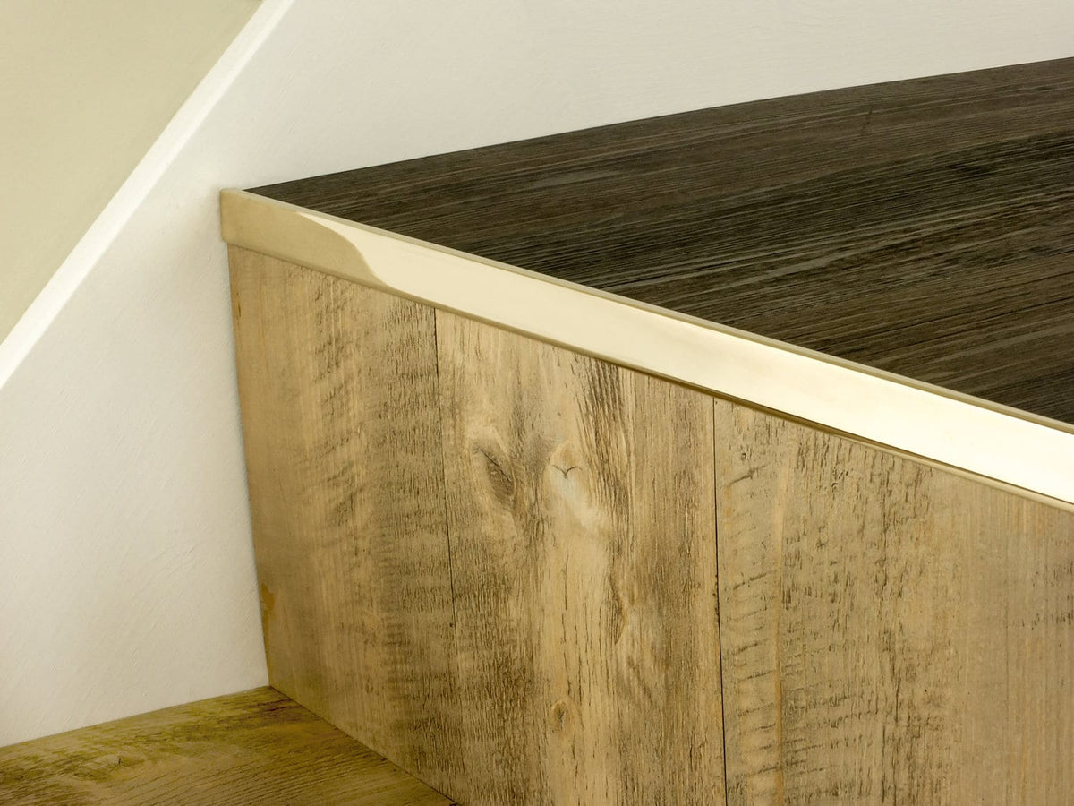 Polished Brass Stair Nosing for LVT Fitted Stairs | Buy Quality ...